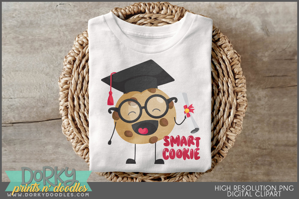 Smart Cookie Graduation School Clipart – Dorky Doodles