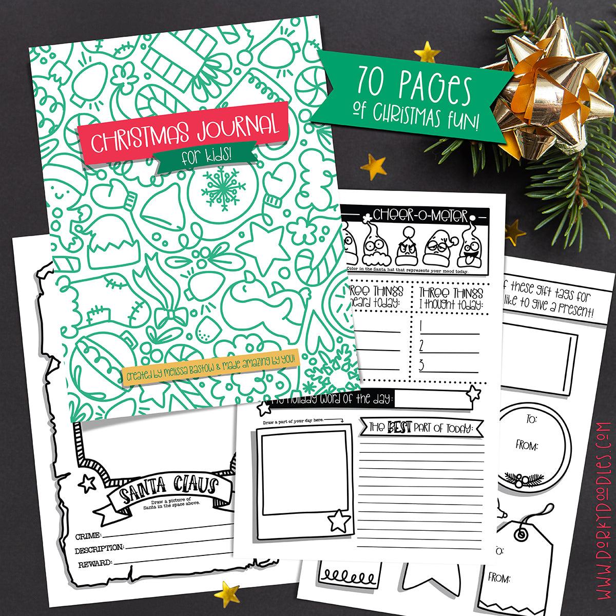 Christmas Journal and Activity Book for Kids - Learning Printables ...