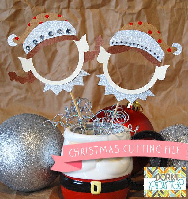 Christmas Elf Frame Cuttable Files – Dorky Doodles