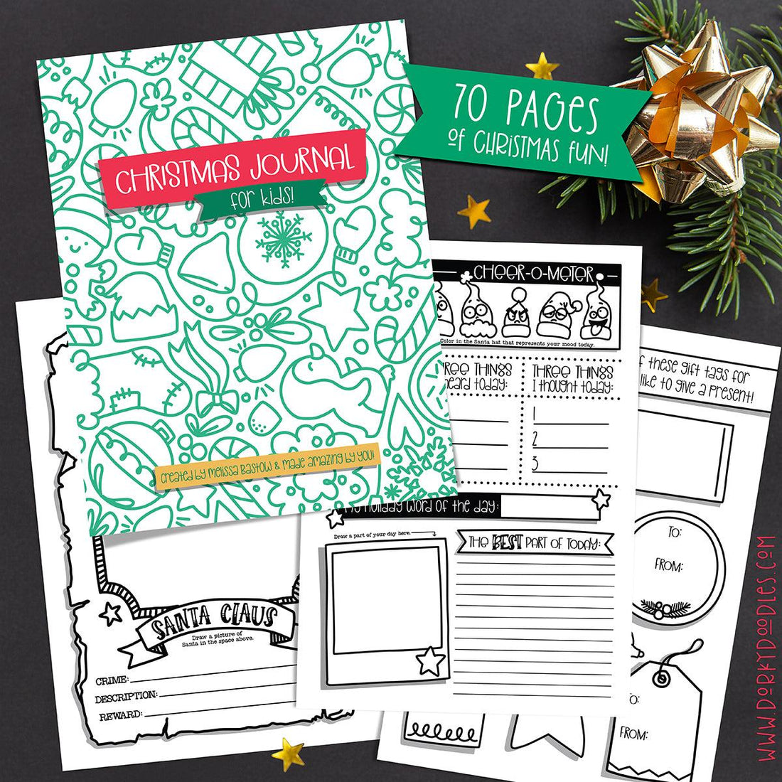 Christmas Journal and Activity Book for Kids - Learning Printables ...
