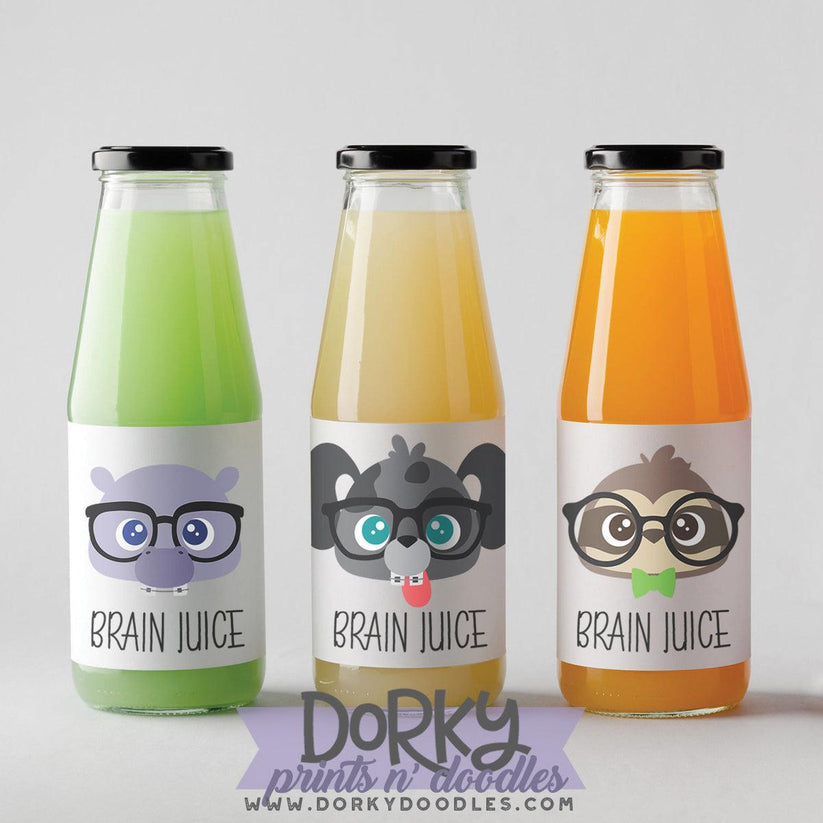 Cute Nerdy Animals Clipart – Dorky Doodles