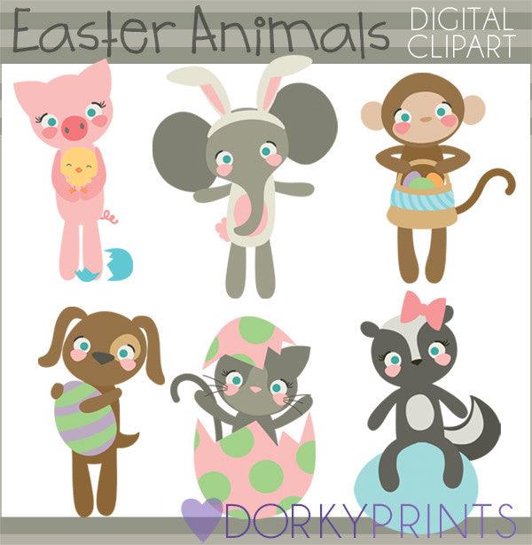 Easter Animals Spring Clipart – Dorky Doodles
