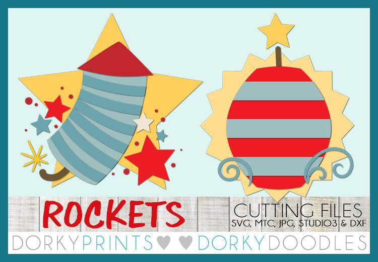 Firework Rockets Cuttable Files – Dorky Doodles
