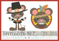Mouse Thanksgiving Cuttable Files – Dorky Doodles