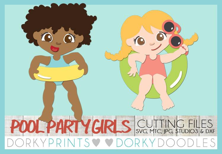 Pool Girls Cuttable Files – Dorky Doodles