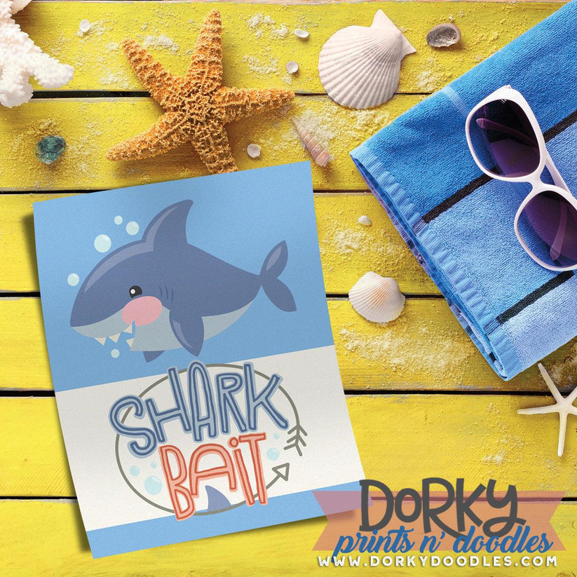 Shark Summer Clipart – Dorky Doodles