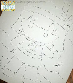 Thanksgiving Pin Hole Art Templates - Fun Learning Printables – Dorky ...