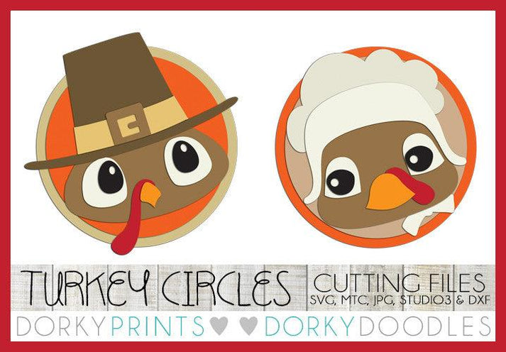 Thanksgiving Turkey Cuttable Files – Dorky Doodles