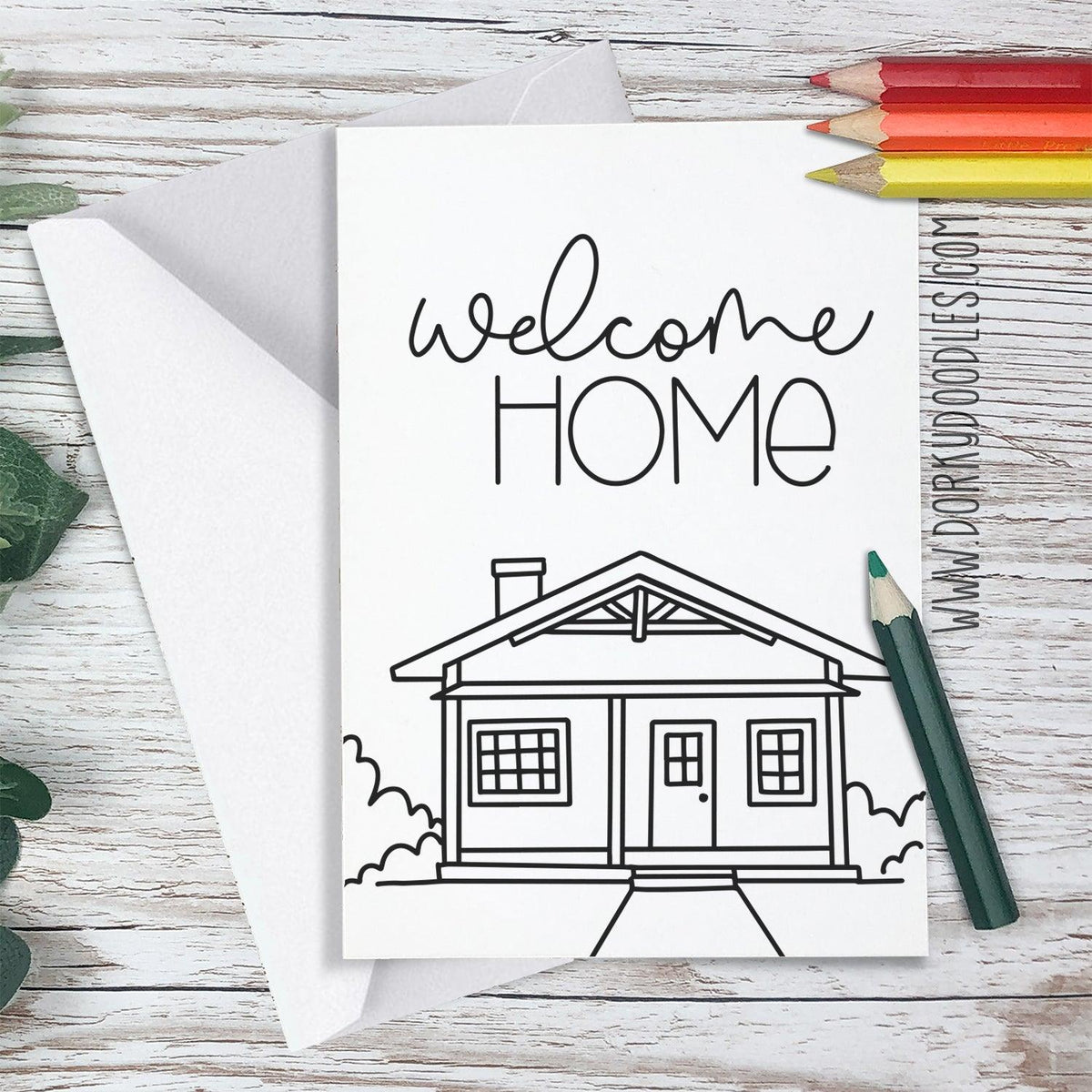 Welcome Home Coloring Pages